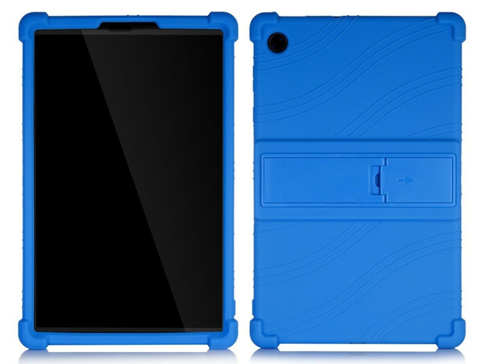 Противоударный усиленный чехол-бампер MyPads для Lenovo Tab M10 + Plus TB-X606F/M синий