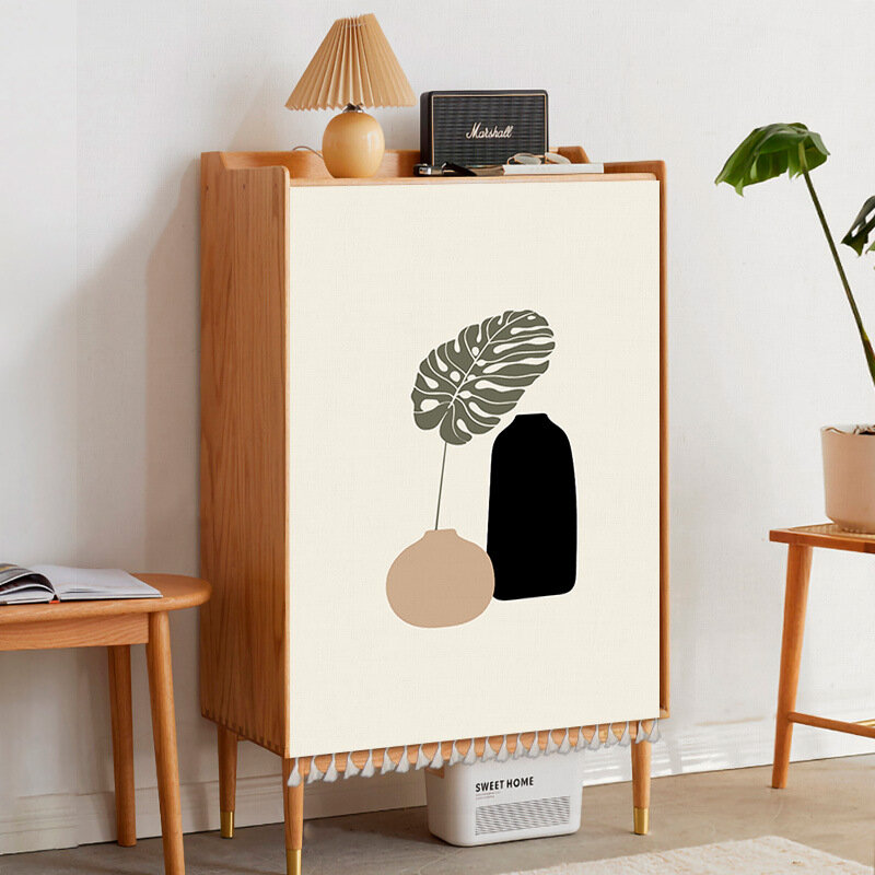 Магическая шторка на липучке для шкафа, пылезащитная, не требует сверления, декоративная шторка для кухонных шкафов, тканевая перегородка для гардероба, декоративная дверная шторка.