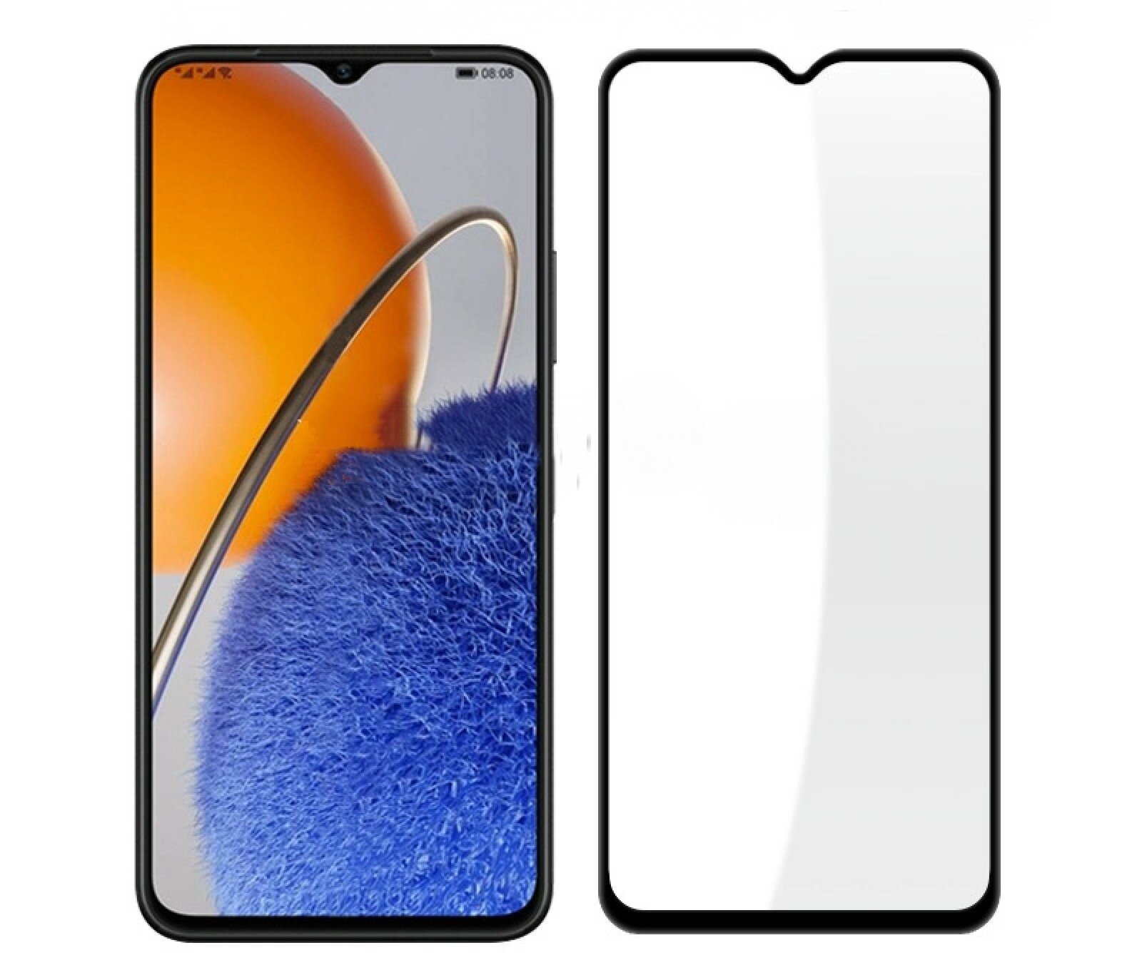 Защитное стекло MyPads 5D Forti Glass для Huawei Nova Y61, Nova Y62, Nova Y62 Plus, Enjoy 50z с олеофобным покрытием черное