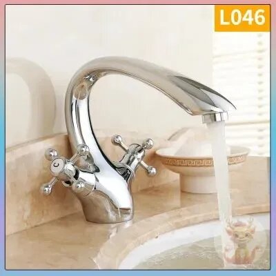 Смеситель Для Кухни С Барашками латунный традиционный поворотный