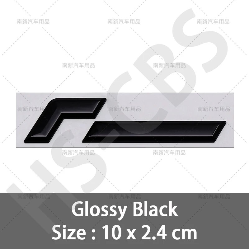 Наклейка на авто Glossy Black Racing Line 10x2.4 см