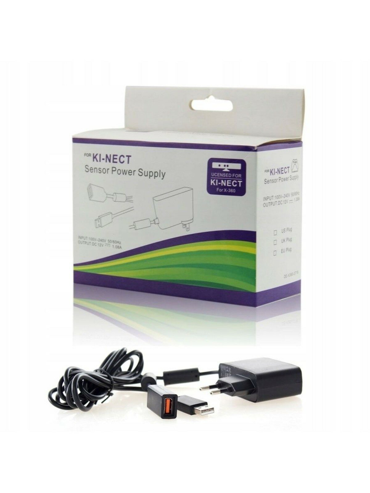 Адаптер USB MyPads для Kinect Xbox 360 Microsoft с блоком питания и кабелем USB