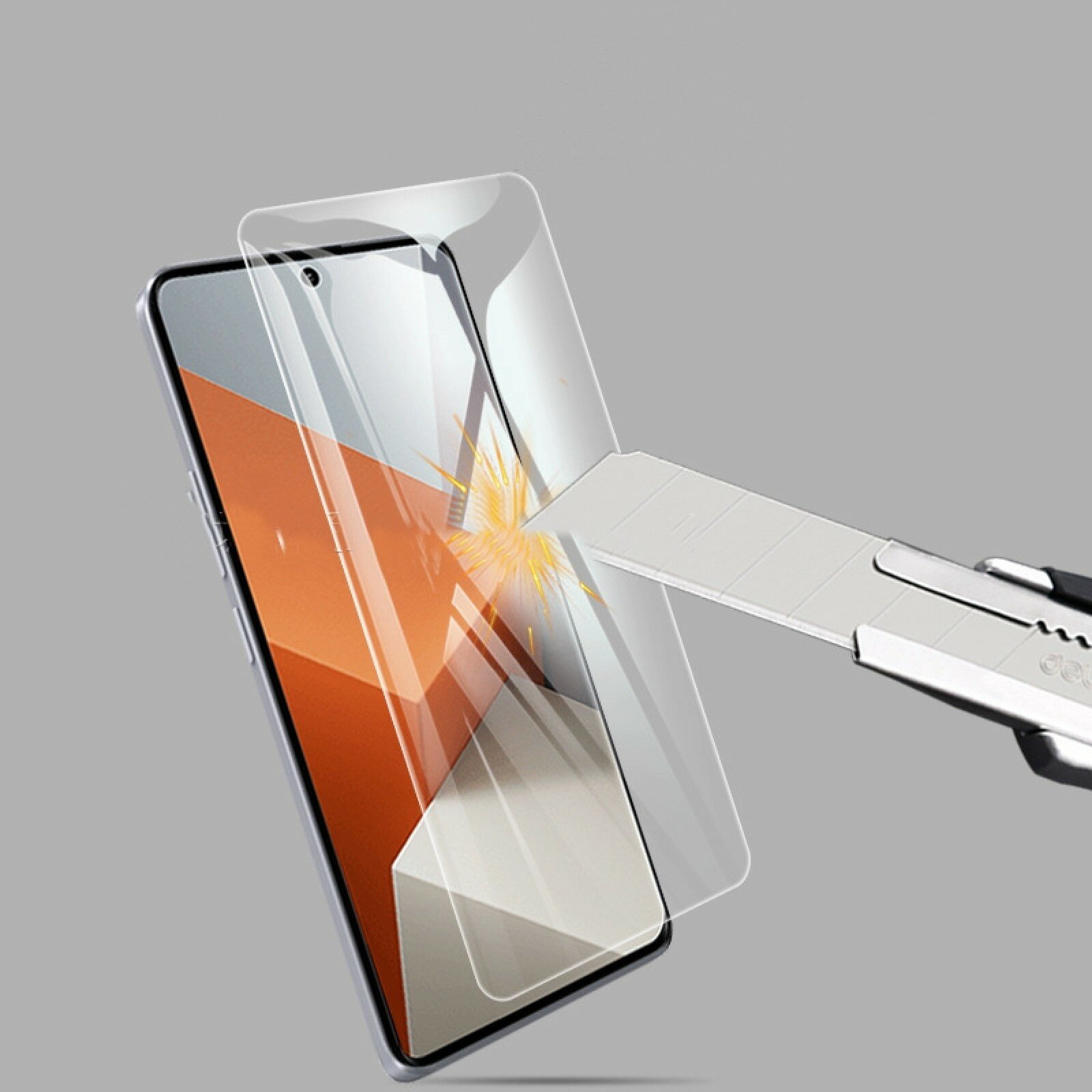 Защитное закалённое противоударное стекло MyPads Forti Glass для Xiaomi Redmi Note 13 Pro / Poco X6 с олеофобным покрытием