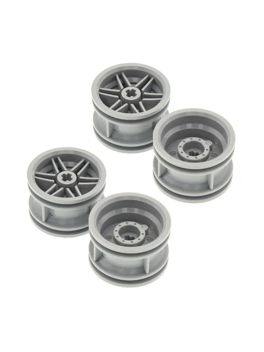 Деталь Lego 4шт Колесо 30,4x20 без отверстий под штифт и уси