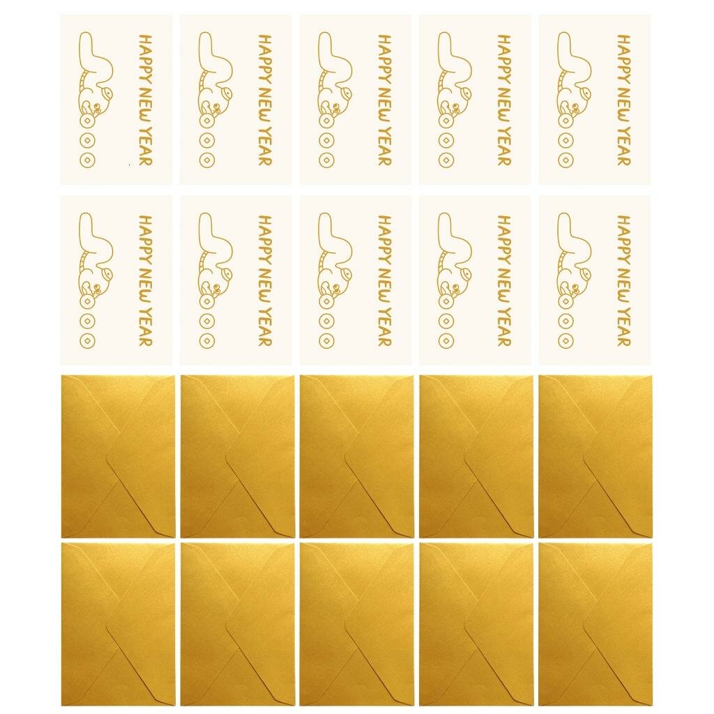 Карточки «Год Змеи» к Китайскому Новому году (10 шт.), Тип C