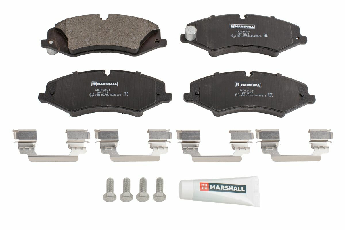 MARSHALL тормозные колодки дисковые передние LAND ROVER RANGE ROVER IV 12- SPORT I, II 05- M2624021