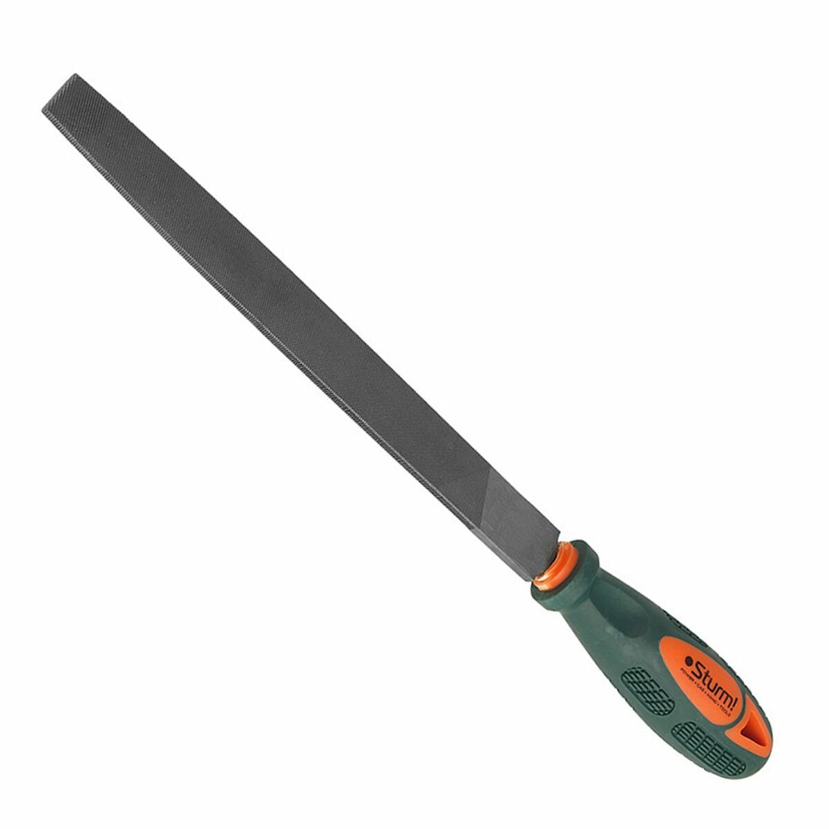 Напильник Sturm плоский, 200 мм, обрезиненная ручка 1050-01-F200