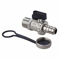 Кран шаровой резьба/резьба сливной со штуцером и заглушкой MVI Premium 1/2"x3/4"