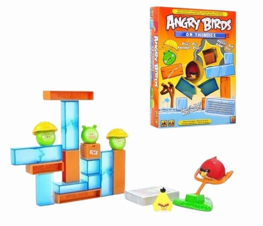 Mattel On Thin Ice. Build! Launch! Destroy! Игровой Набор Angry Birds “На тонком льду” Стройте! Запускайте! Разрушайте!