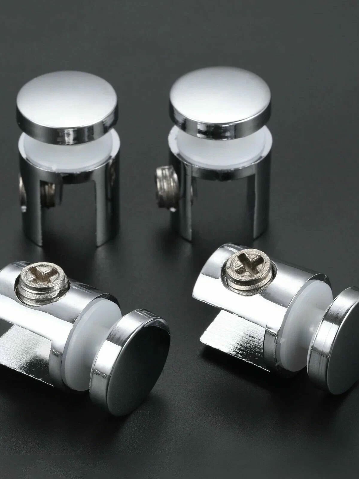 Металлический фиксирующий зажим держатель для стекла