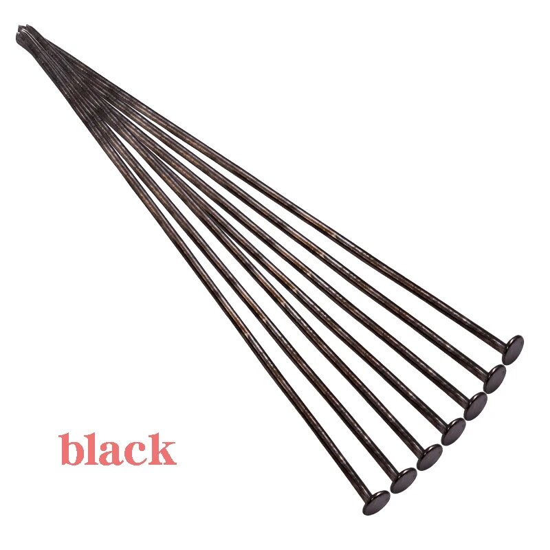Черные гвоздики для ювелирных изделий 0.7x70mm, B black