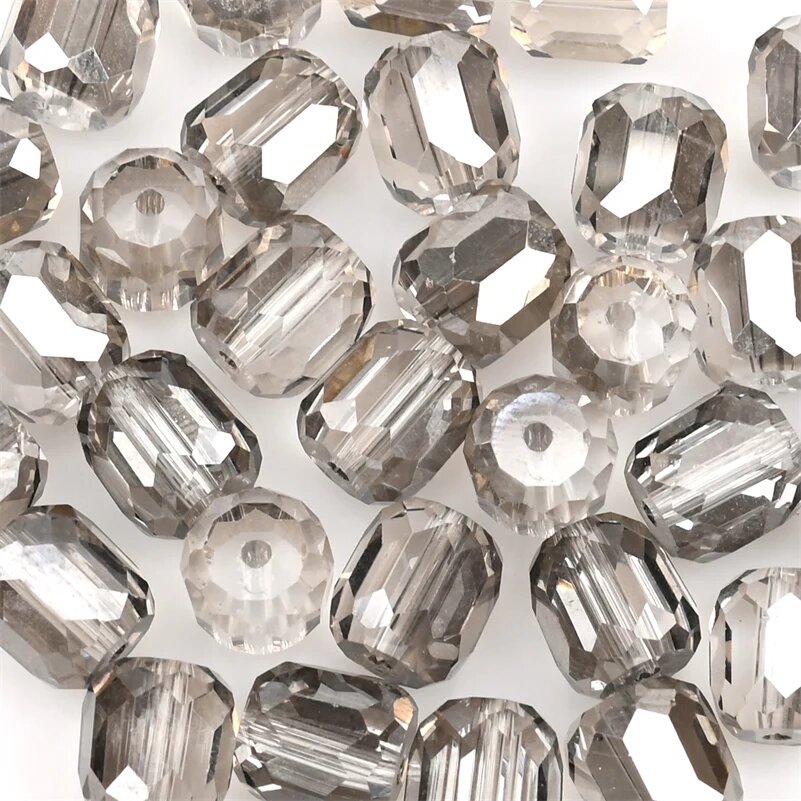 Хрустальные бусины чешские 10мм 20 шт Серебряный, H2007