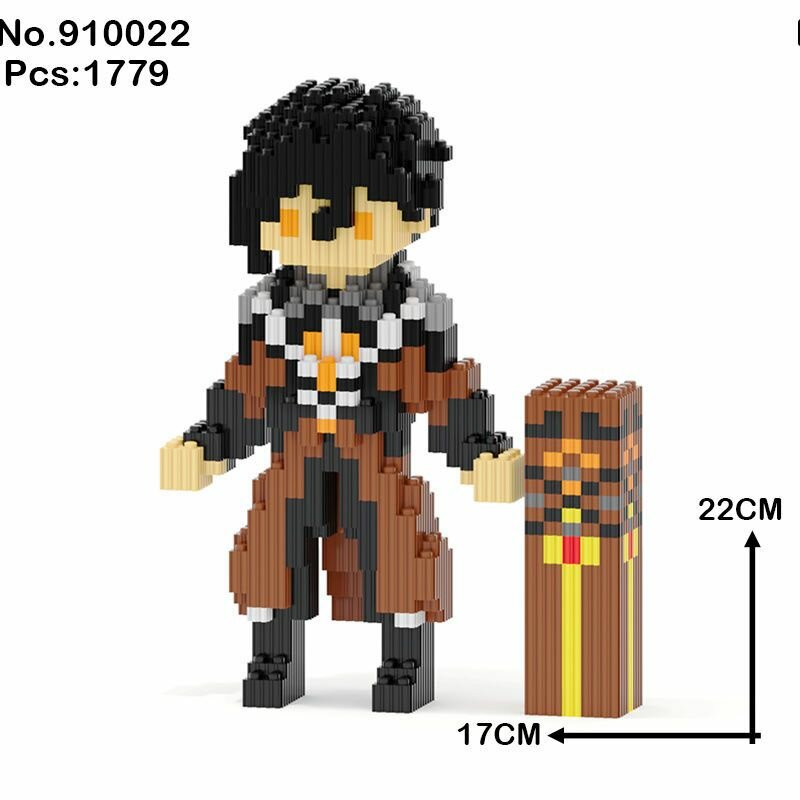 Конструктор пластиковый Bricks 3D Чжун Ли Genshin Impact 1779 Деталей