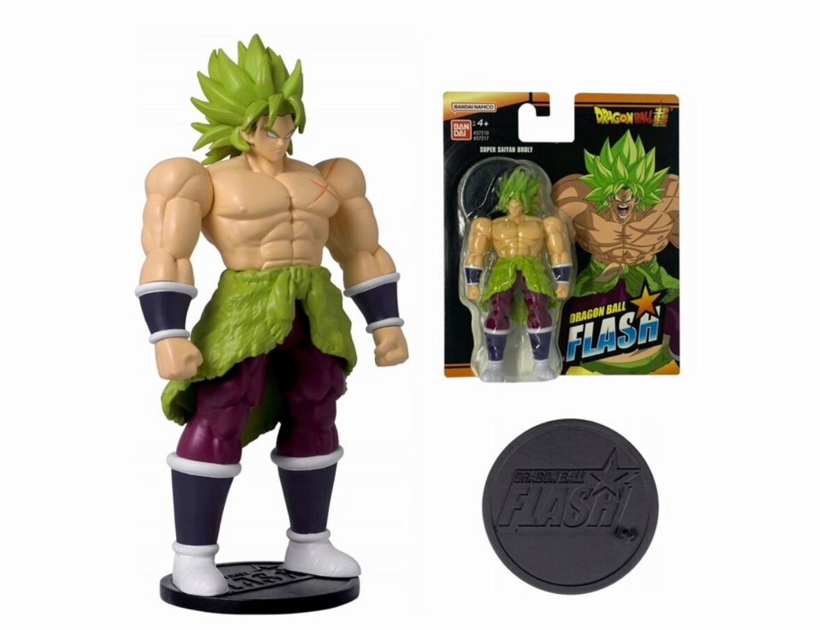 Фигурка Супер Сайан Броли Драконий Жемчуг / Super Saiyan Broly S.H.Figuarts Bandai Dragon Ball, на подставке, 10 см