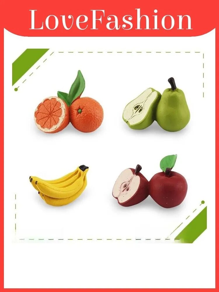 Набор ПВХ фруктов и овощей для обучения детей