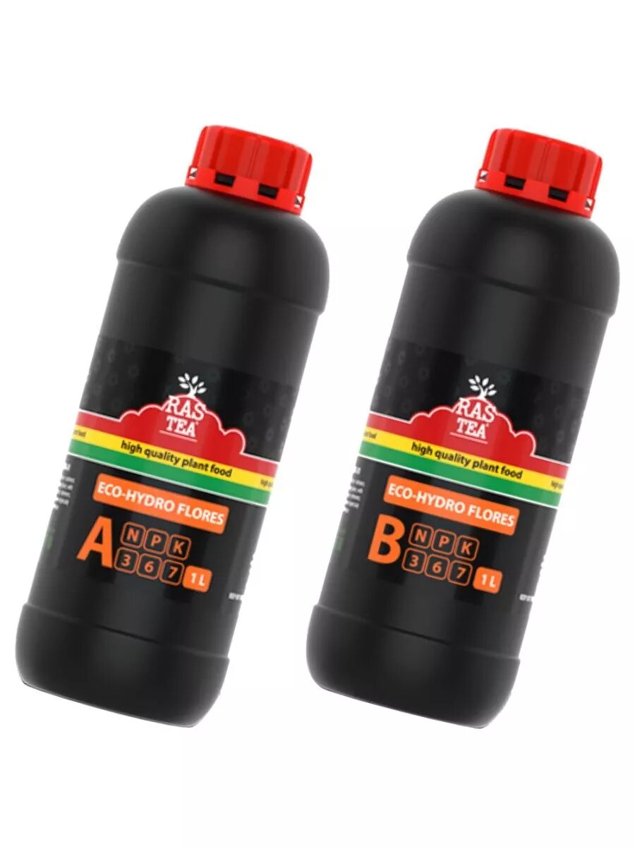 Удобрение RasTea ECO-Hydro FLORES A&B 1л для цветения