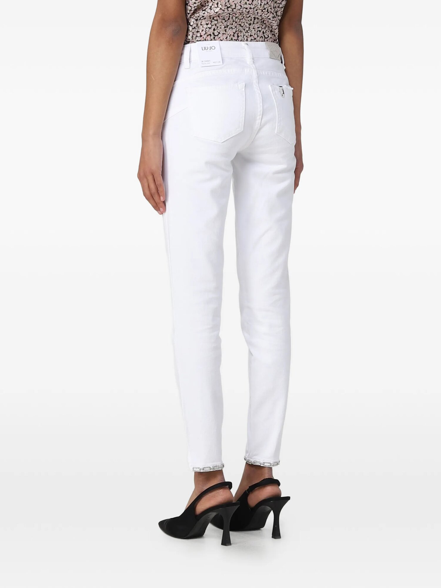Джинсы LIU JO Straight jeans, размер 36, бежевый/белый — фото 1