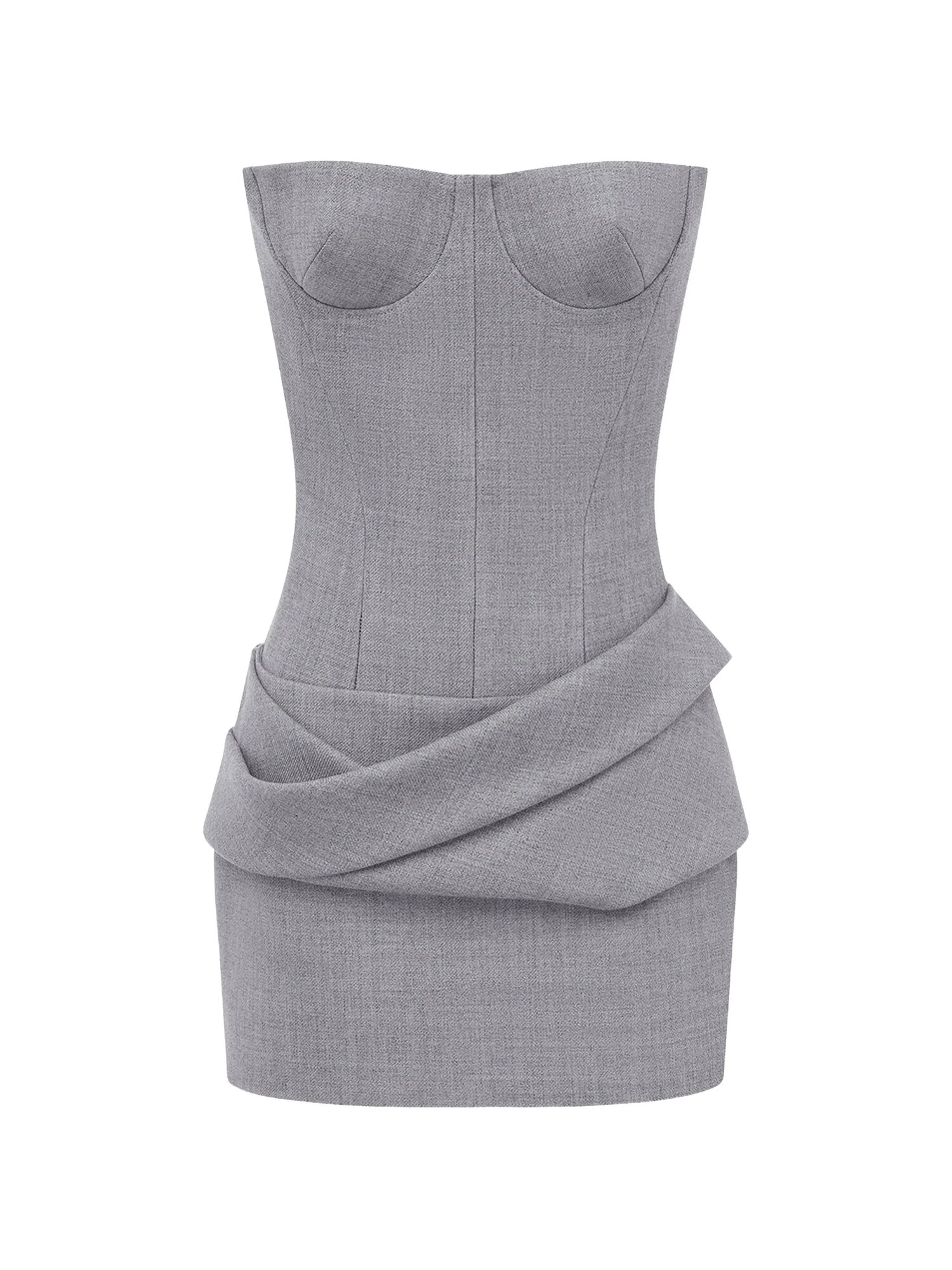 Платье Cupped draped mini dress