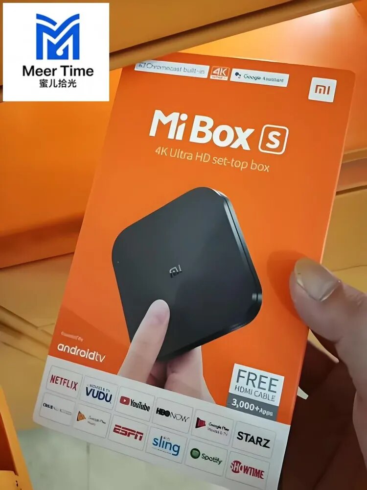 Mi TV Box S 4K Ultra set-top box Имитатор телевизора черный матовый