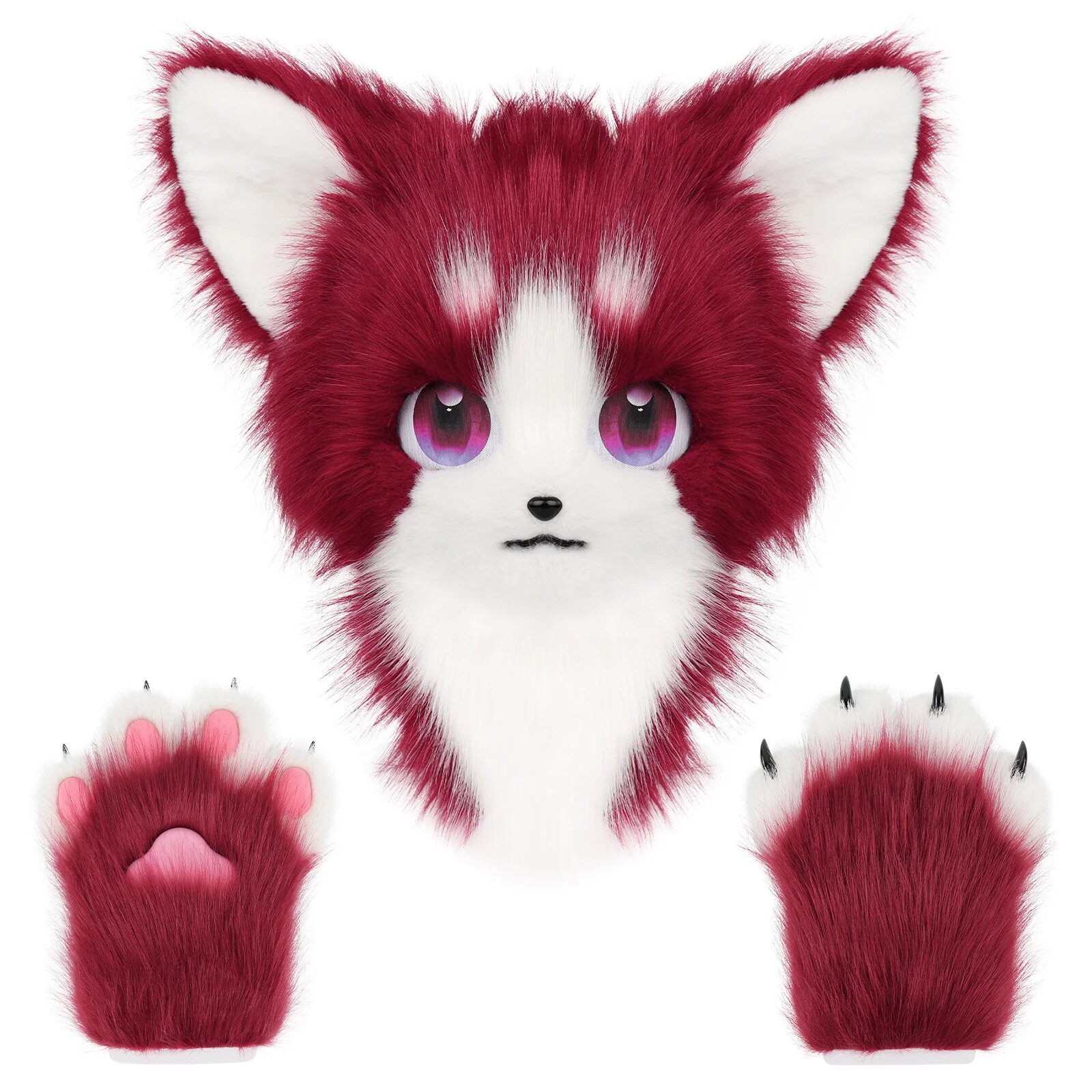 Костюм Кошки Мяу Бордовый, Wineredwhite