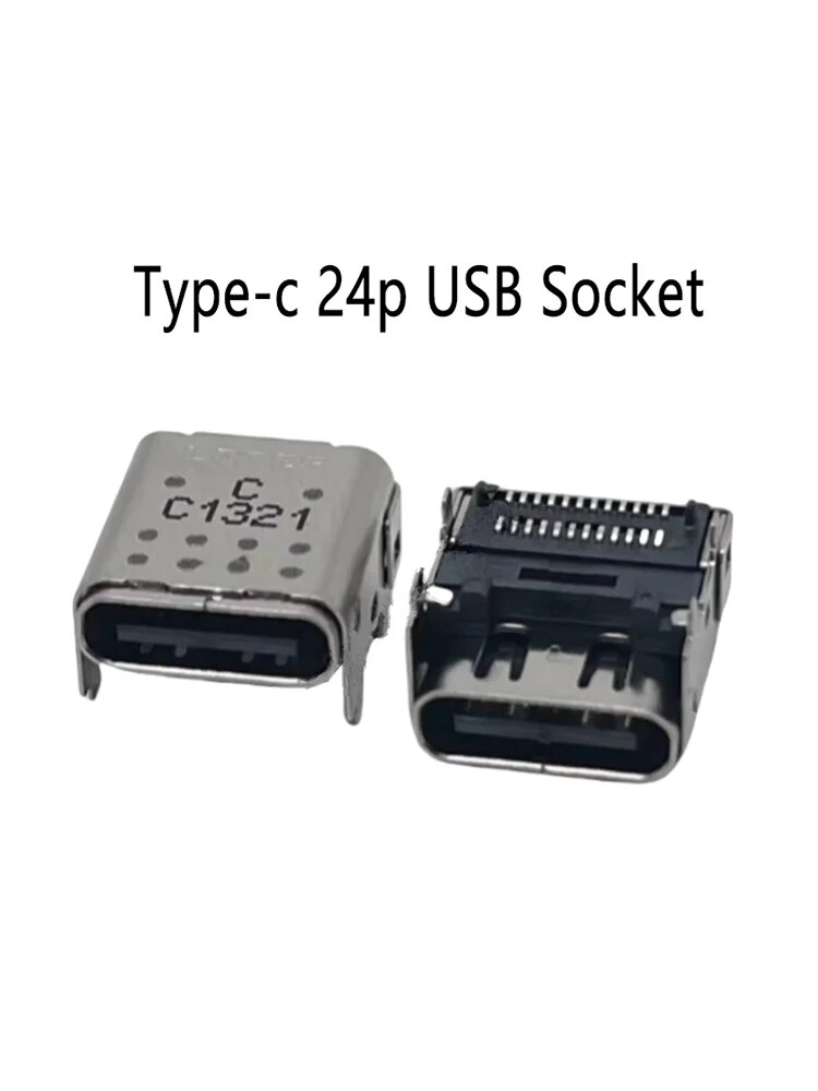 Разъем USB Type-C 24p ChengHaoRan, Цвет: A, 2 шт.