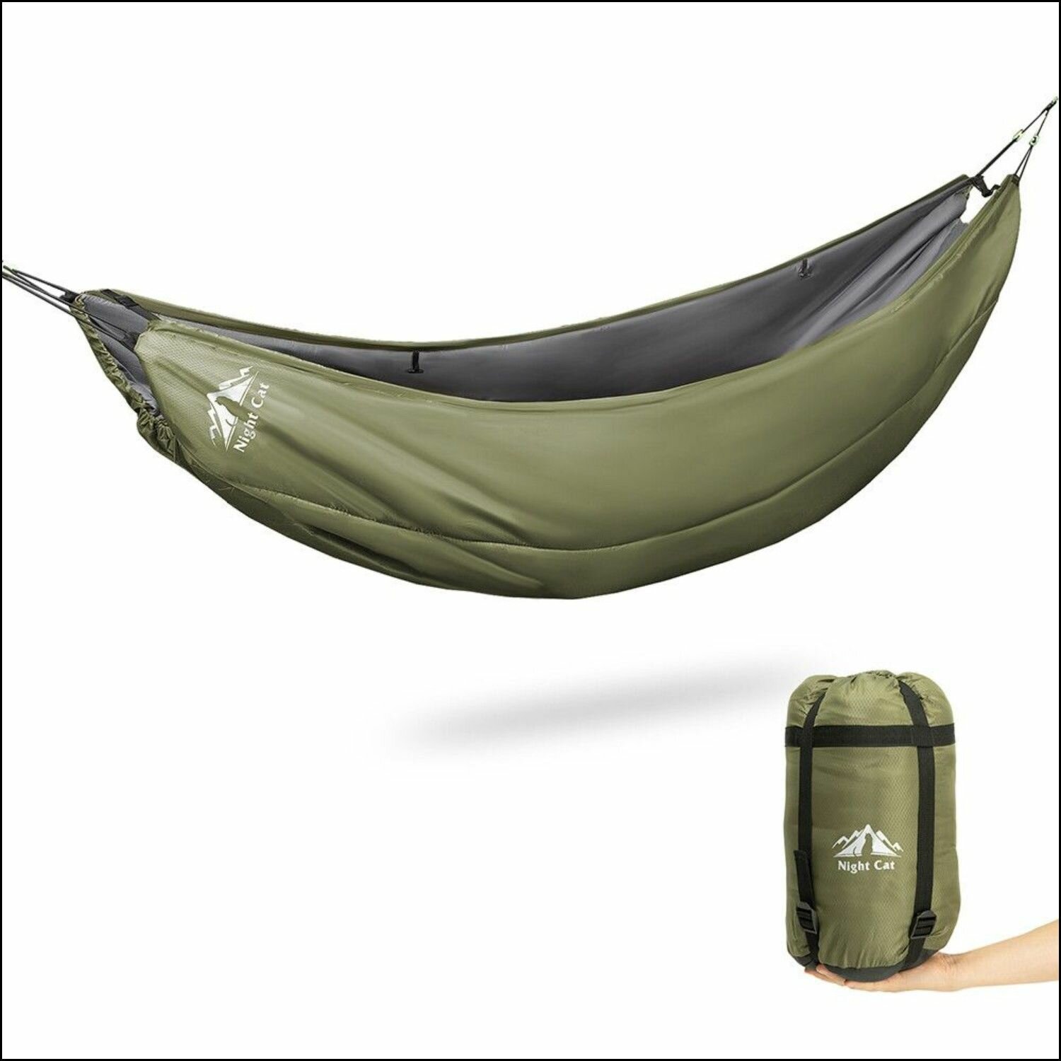 Утепленный спальный гамак на одного, эксклюзивная подстежка для всесезонного отдыха