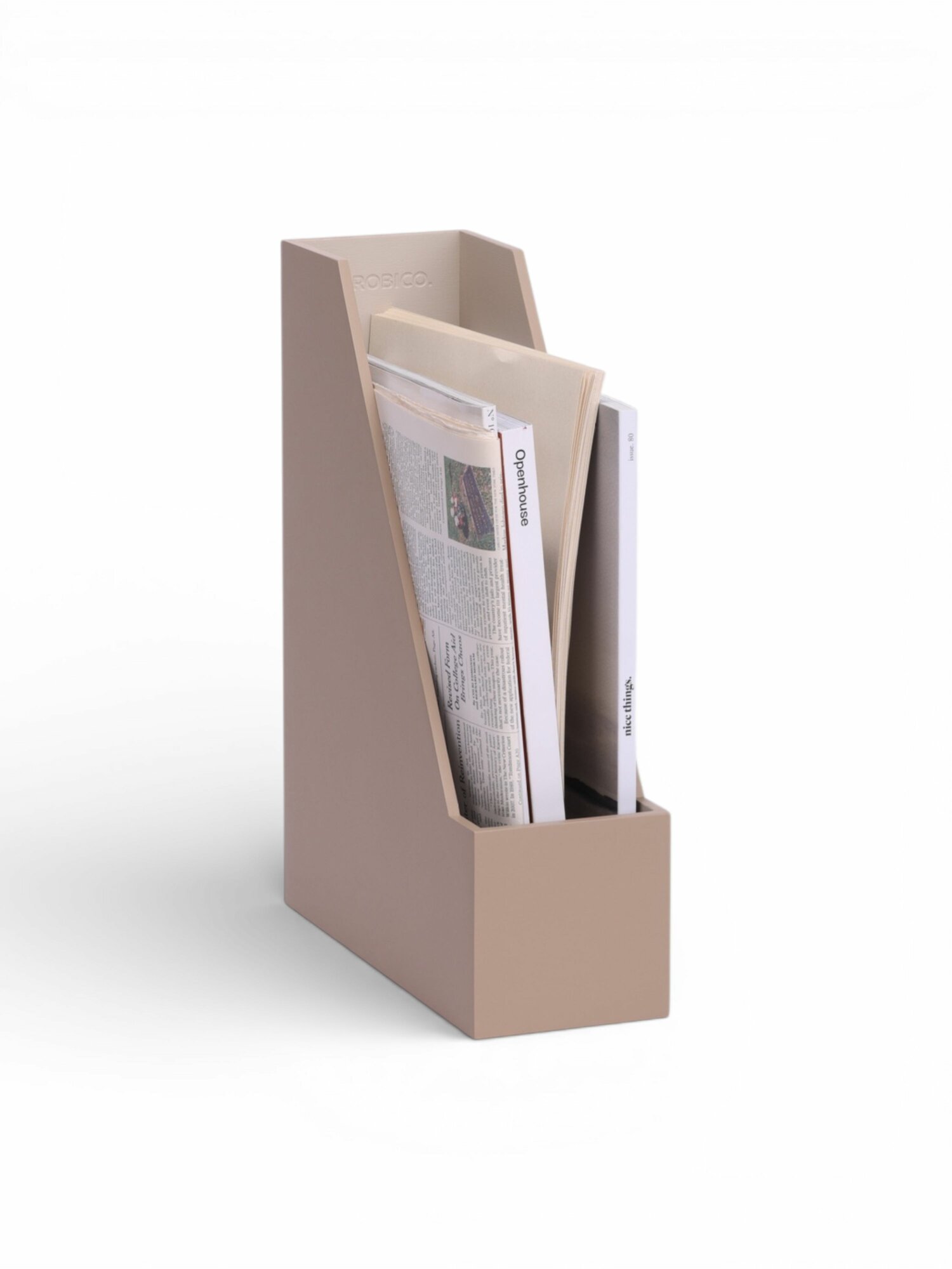 Лоток / Органайзер для бумаг вертикальный A45 Duo, дерево, цвет бежевый