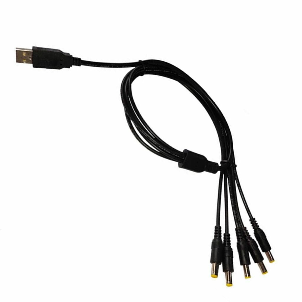 Кабель питания USB на 5,5x2,5 мм, - Один на пятерых