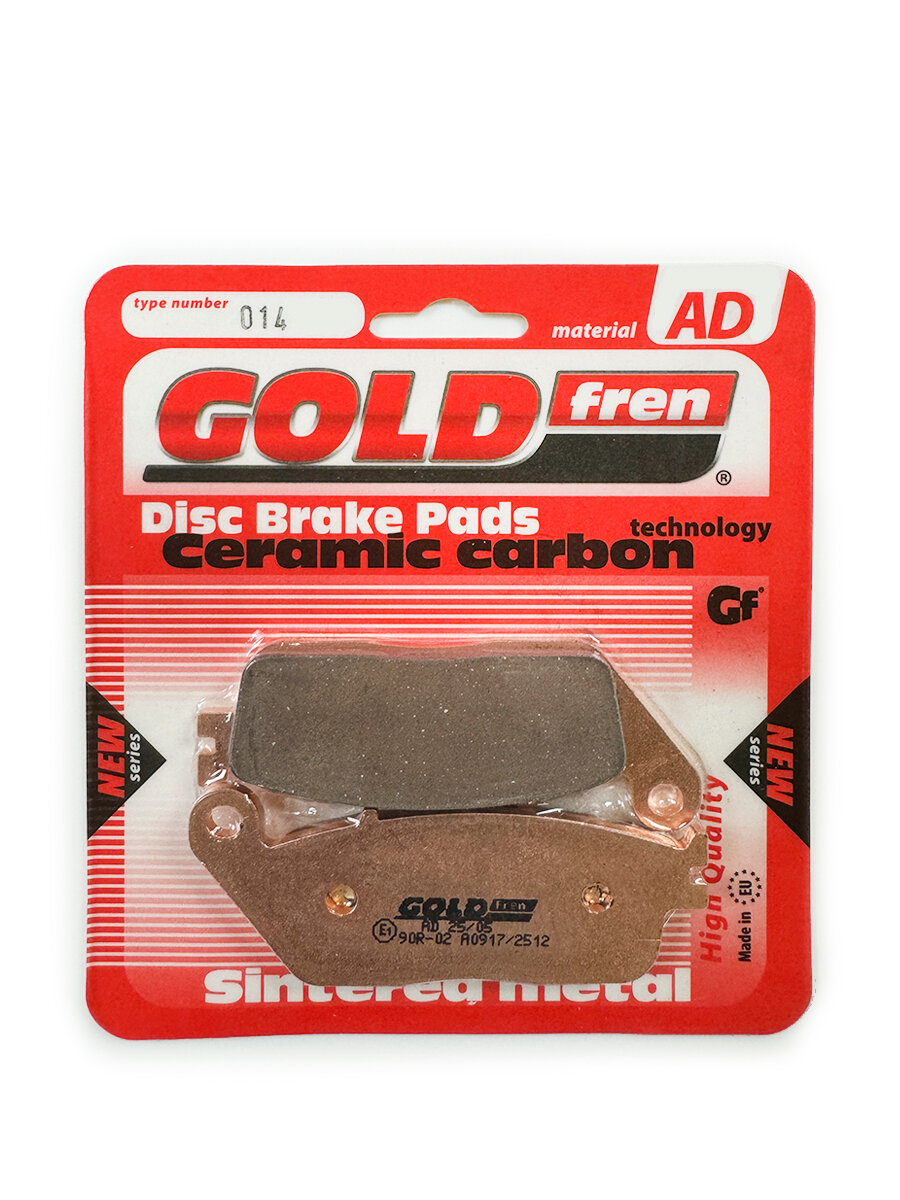 Колодки тормозные GOLDfren 014 AD кросс TRW MCB599, MCB631, MCB677, SBS 630, 700, EBC FA 196/226, Ferodo FDB 664 оригинал