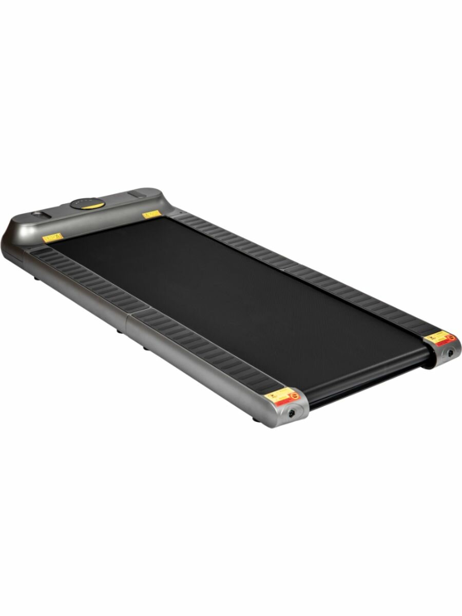 Беговая дорожка Hiper FWPD-001 электрическая компактная, до 100 кг, скорость 1-6 км/ч, без поручней, черная