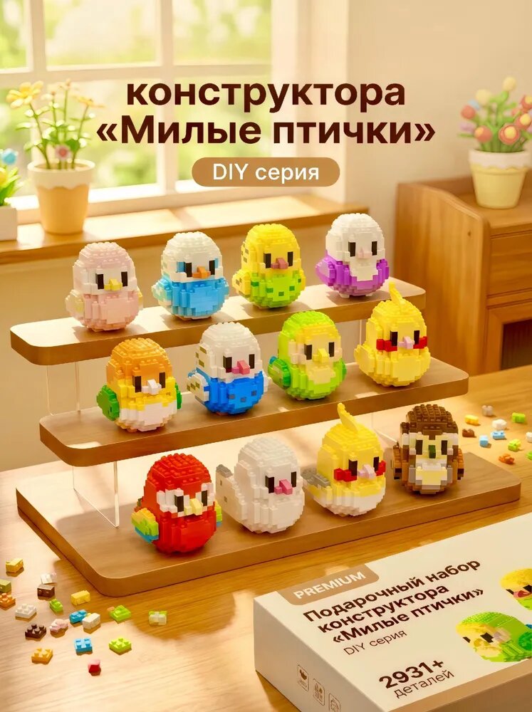Мини конструктор, птицы, коробка — фото 1