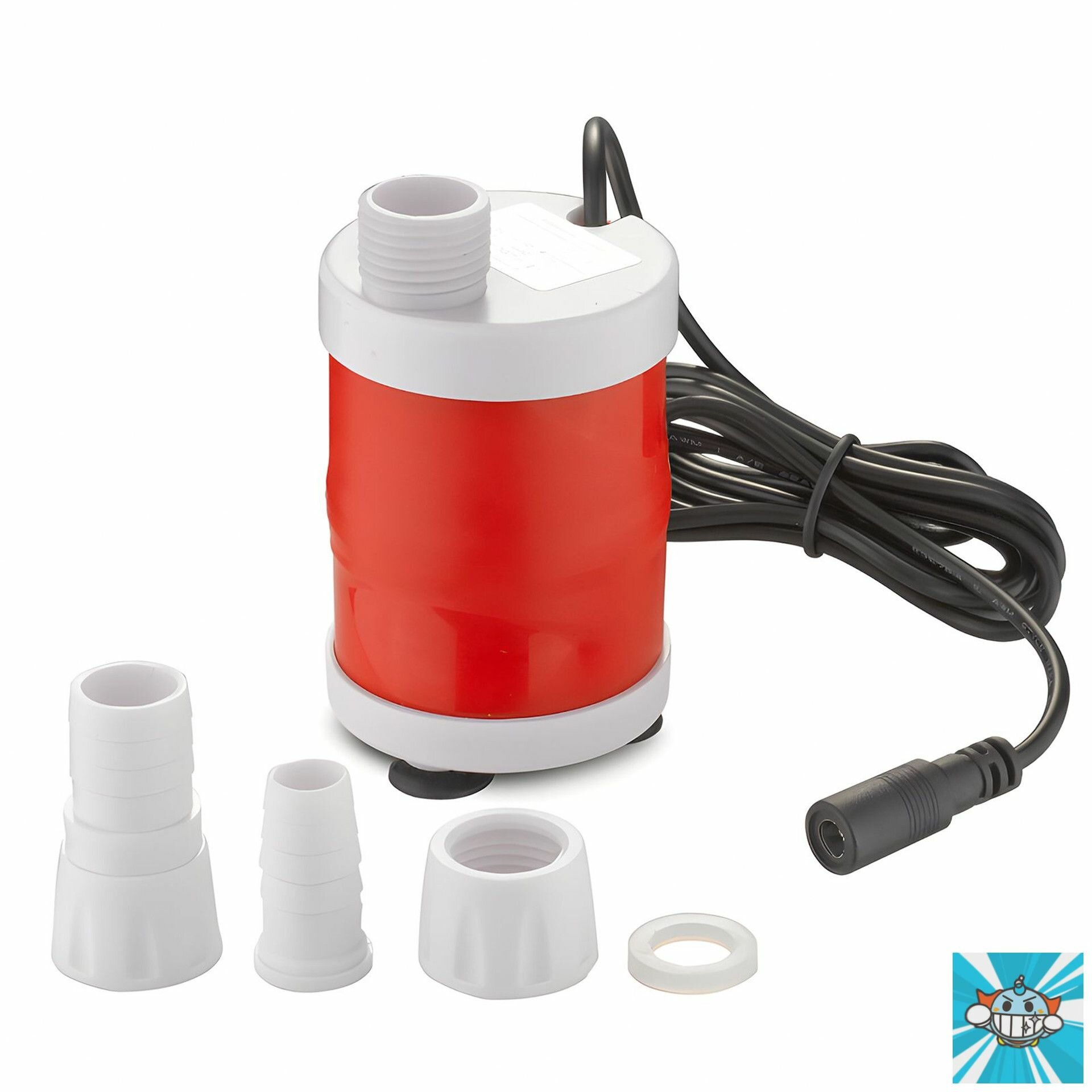 Погружной насос с нижним всасыванием, DC12V, 20 Вт, 700 л/ч, подача, подъем 6 м, красный и белый, Shinylife
