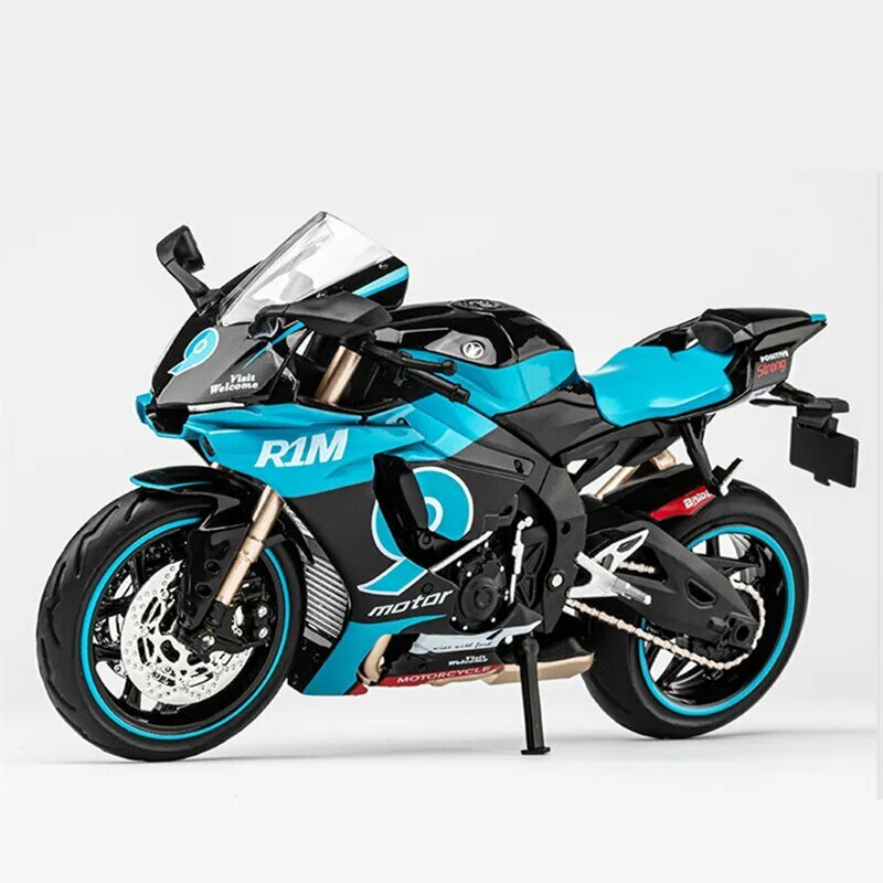 Модель мотоцикла Yamaha YZF-R1M 1:12, Blue 9