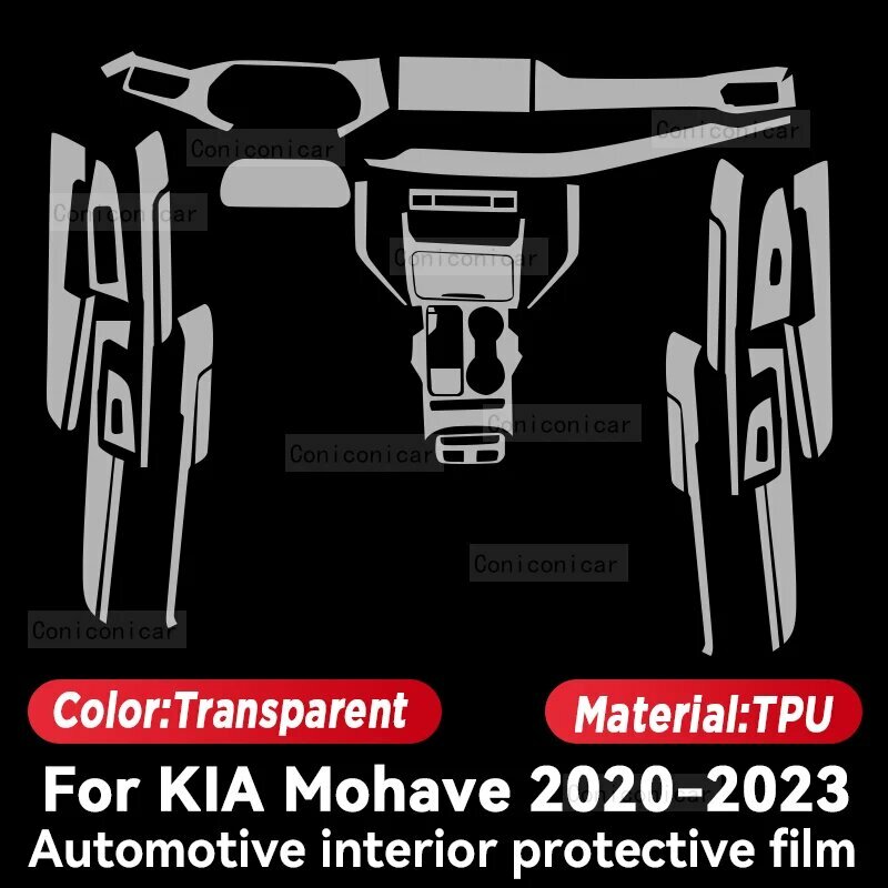 Защитная пленка для KIA Mohave 2020-2023, LHD, TPU, прозрачная
