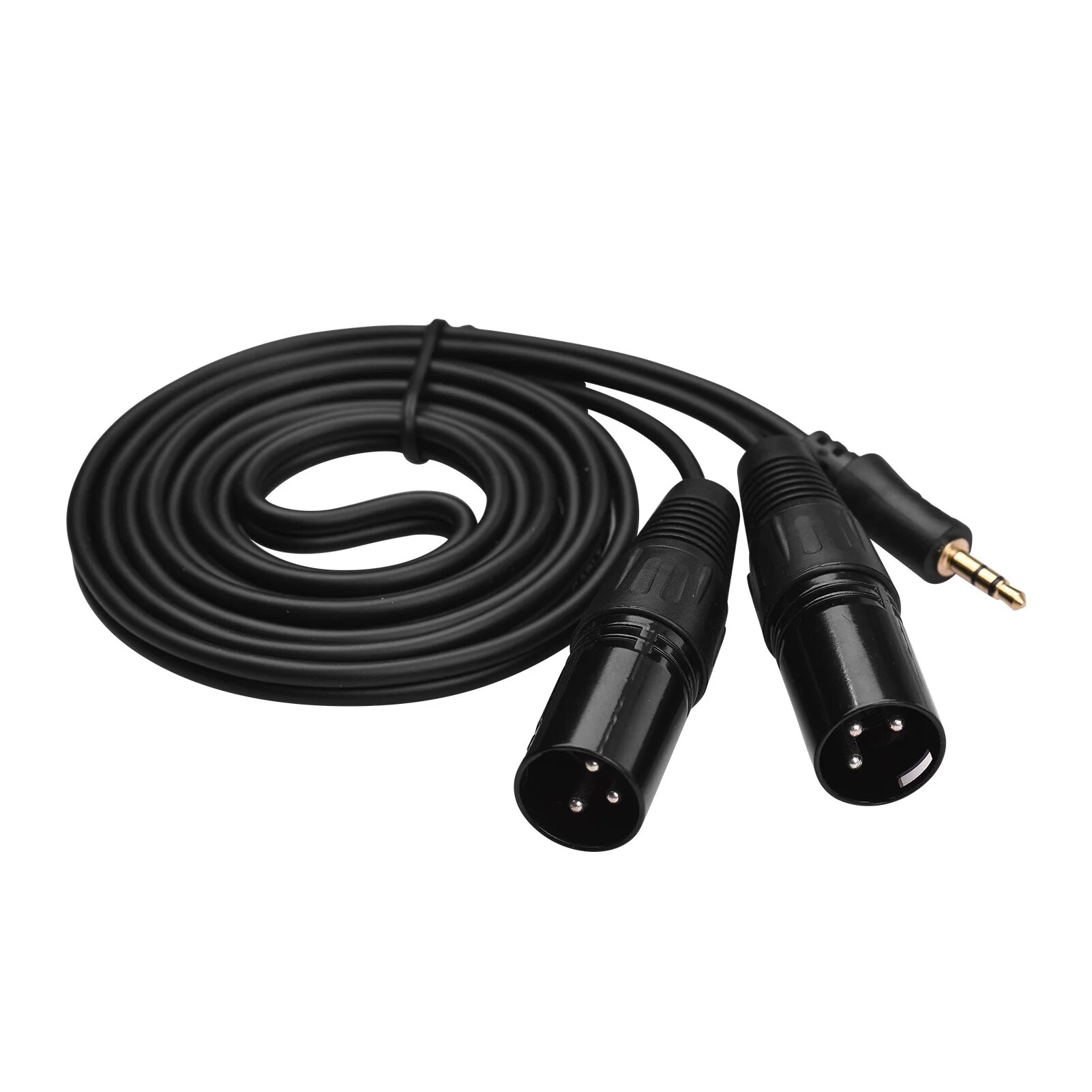 Аудиокабель 3.5 мм - XLR двойной Male