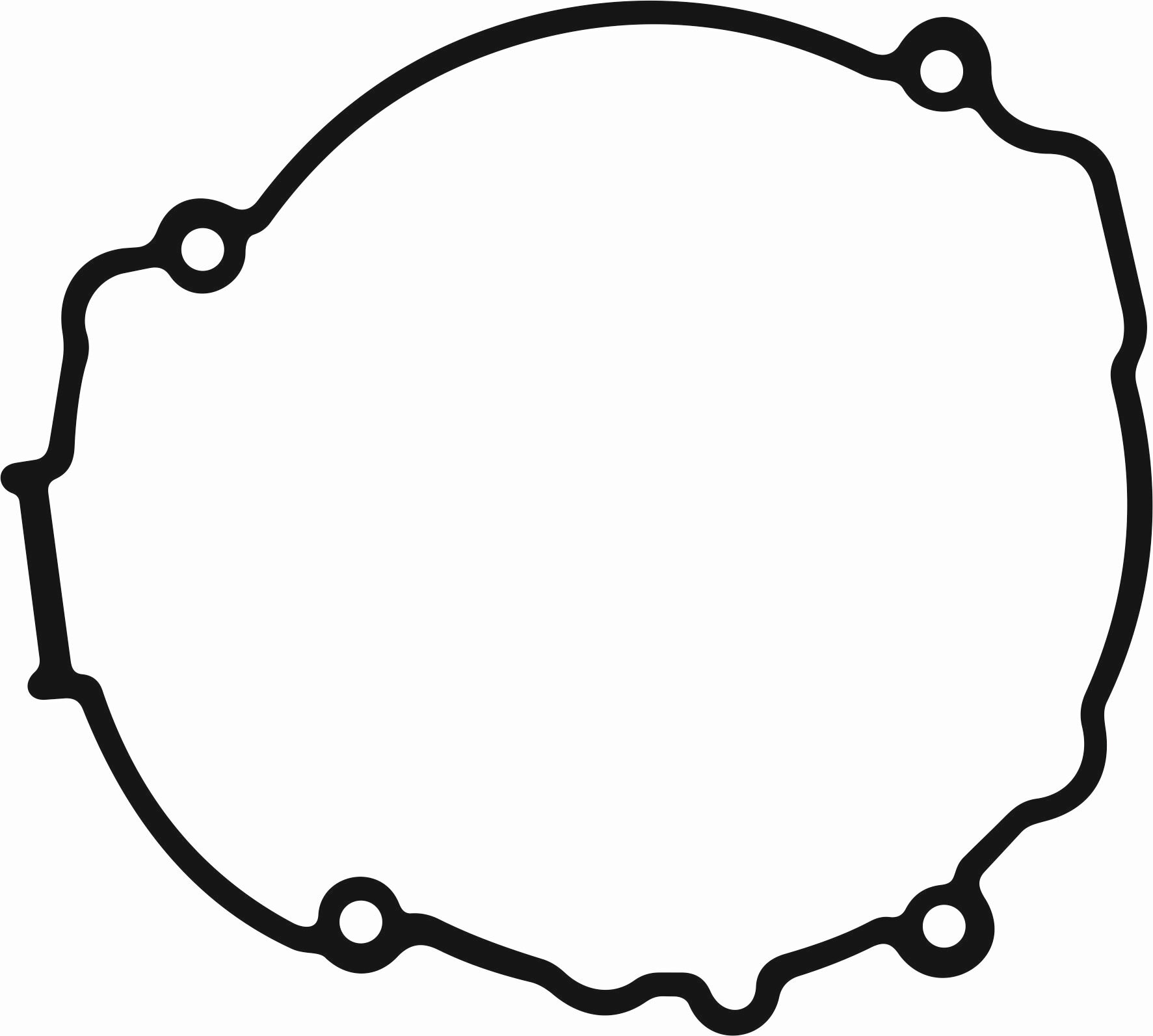 Прокладка крышки зажигания для мотоциклов KTM 125/144 SX/200 (50330040100)