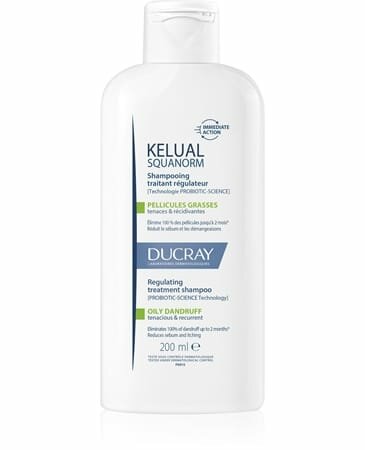 Шампунь для волос Ducray Kelual Squanorm Regulating Treatment Shampoo Oily Dandruff, унисекс, 200 мл