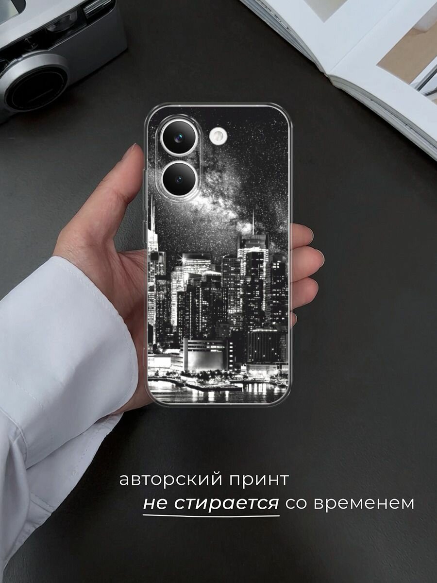 Чехол на Poco X8 Pro / Поко X8 Про с принтом Ночной Нью-Йорк — фото 1