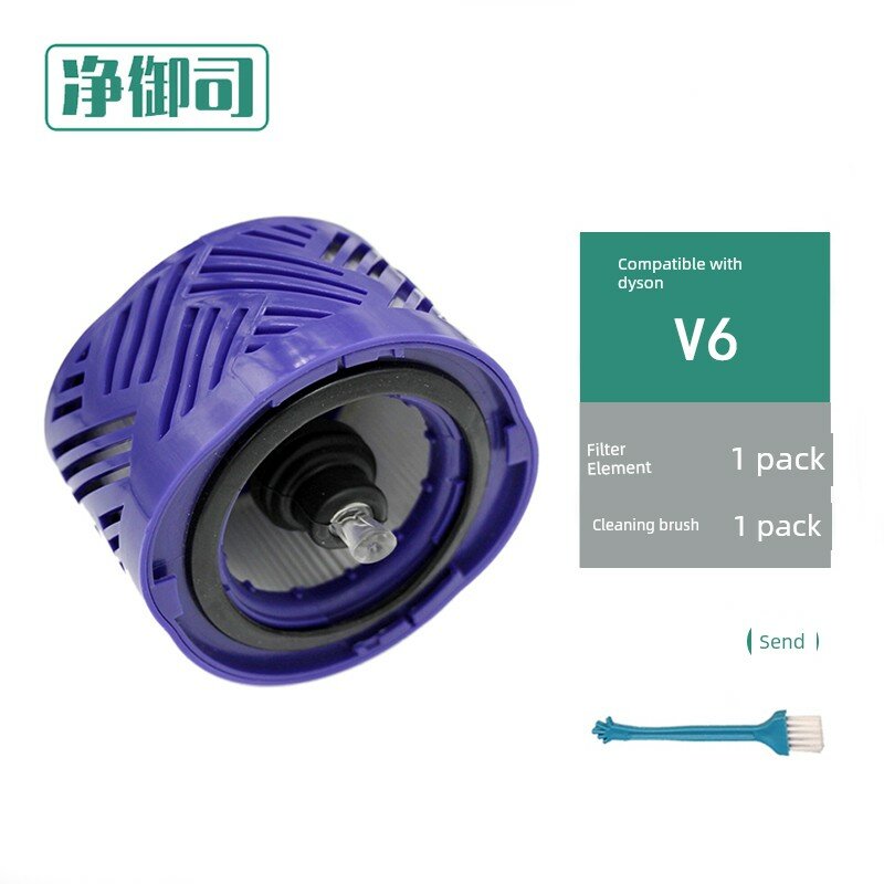 Подходит для пылесосов Dyson DC59, 58, 62, 74, 61, V6, V7, V8, аксессуары, фильтрующий элемент. V6 задний, 1 шт. +