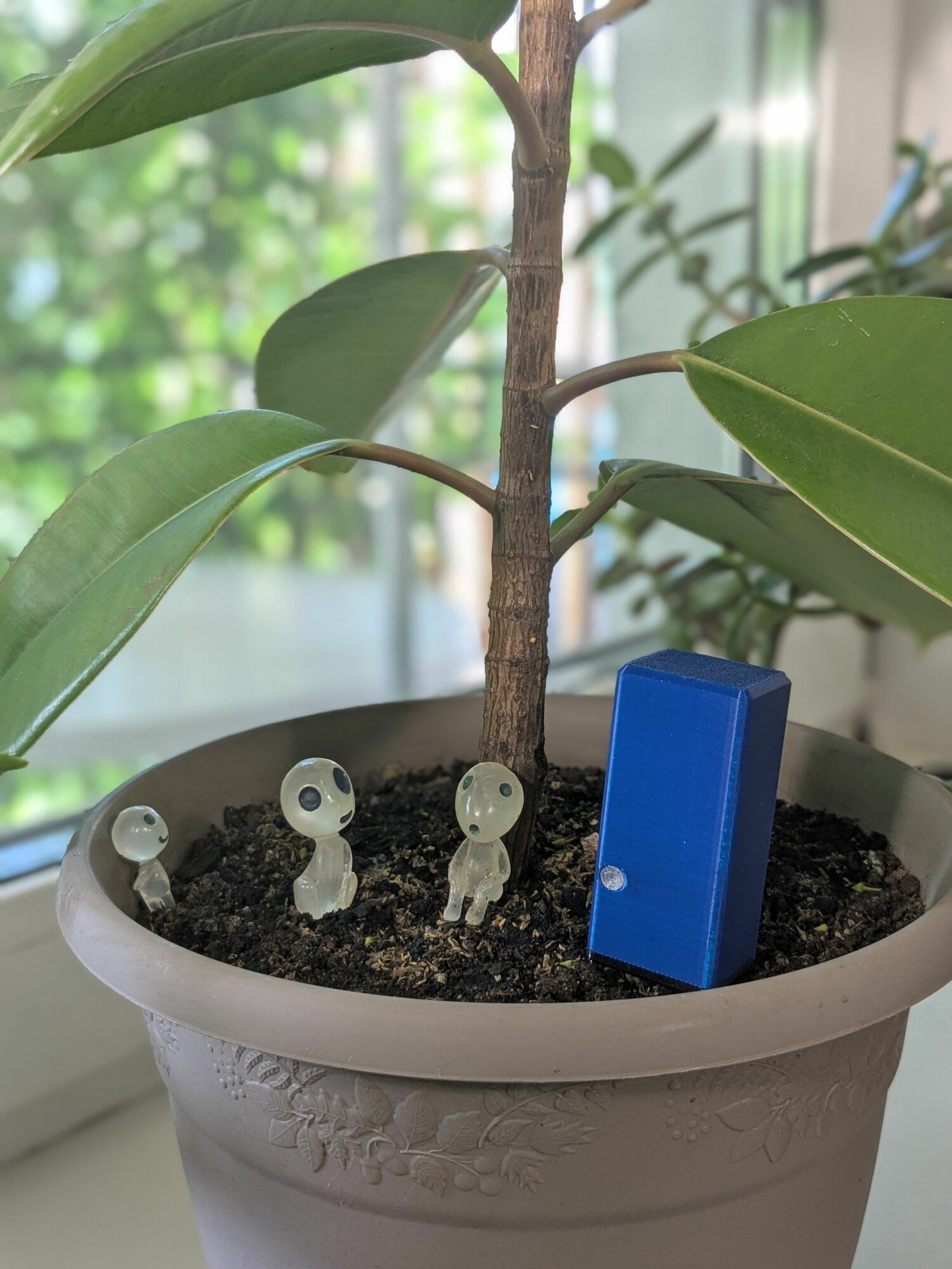 Zigbee датчик влажности почвы с усилителем для Zigbee2MQTT "Компакт". Синий