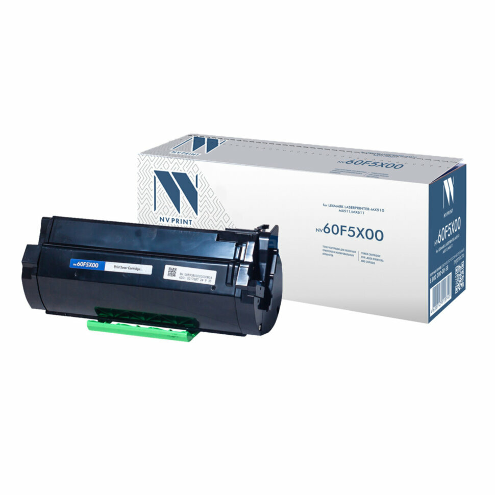 Картридж лазерный NV PRINT (NV-60F5X00) для Lexmark Laser Printer-MX510/MX511/MX611, ресурс 20000 стр, 364572