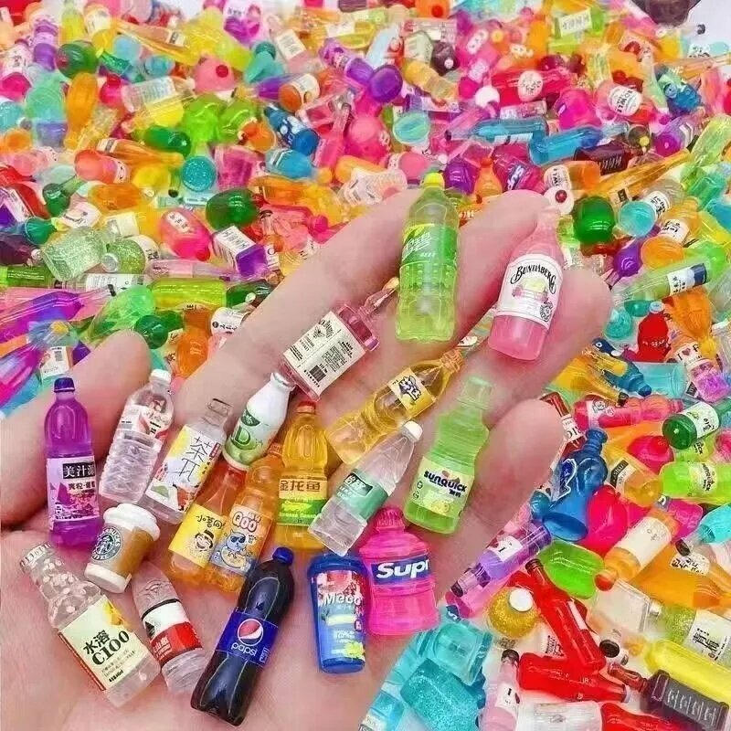 50 шт/Набор мини-продуктов 'Игрушечный магазин' слепые мешочки, смоляная еда, коллекционные фигурки для игр