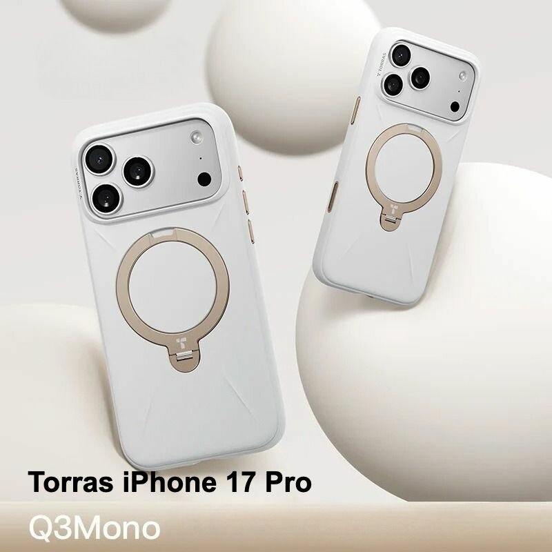 TORRAS Q3 Mono Силиконовый чехол для телефона iPhone MagSafe, совместимый с вращающимся на 360 градусов магнитным держателем