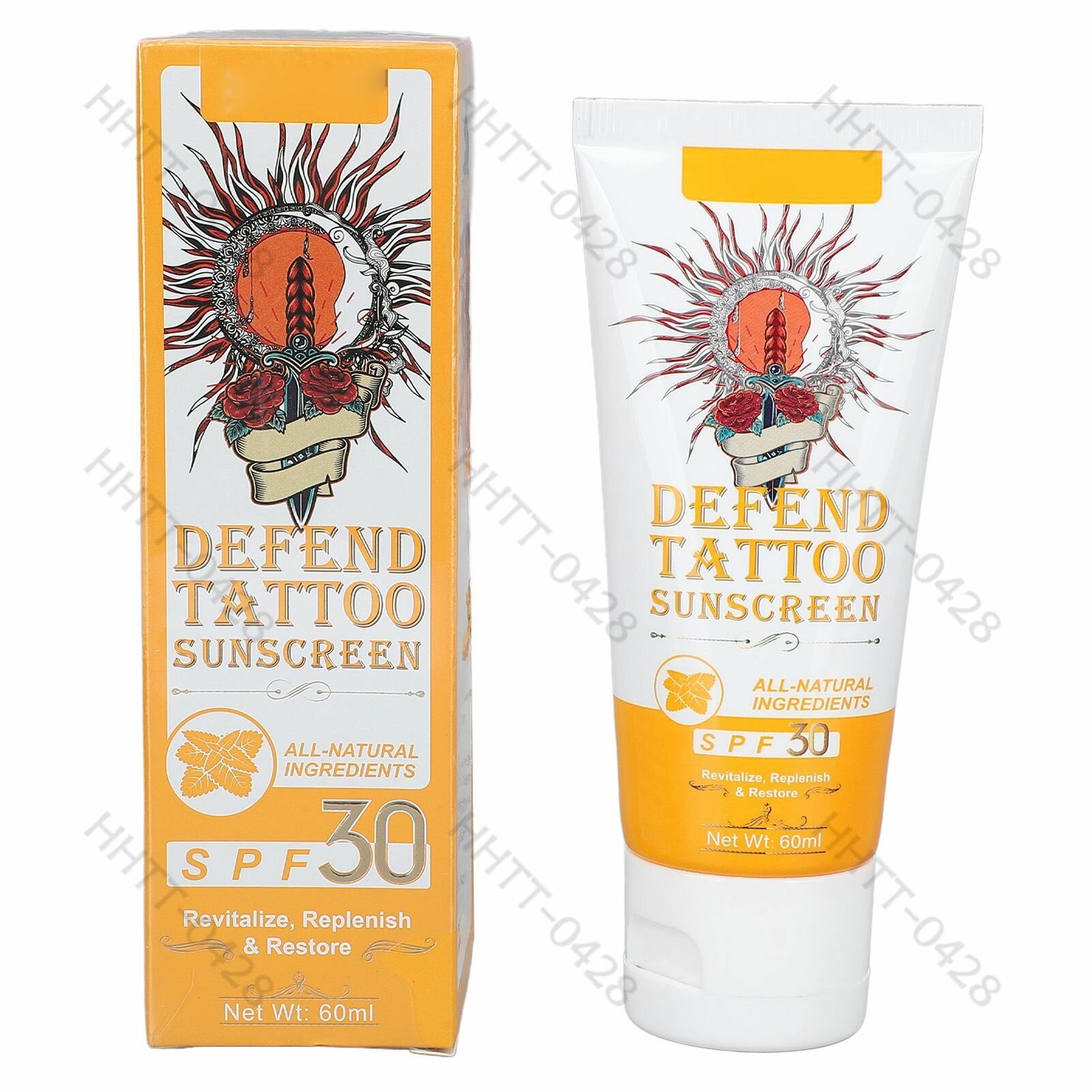Крем для защиты татуировок от выцветания SPF30, водостойкий солнцезащитный лосьон, увлажняющий крем для тату, XX