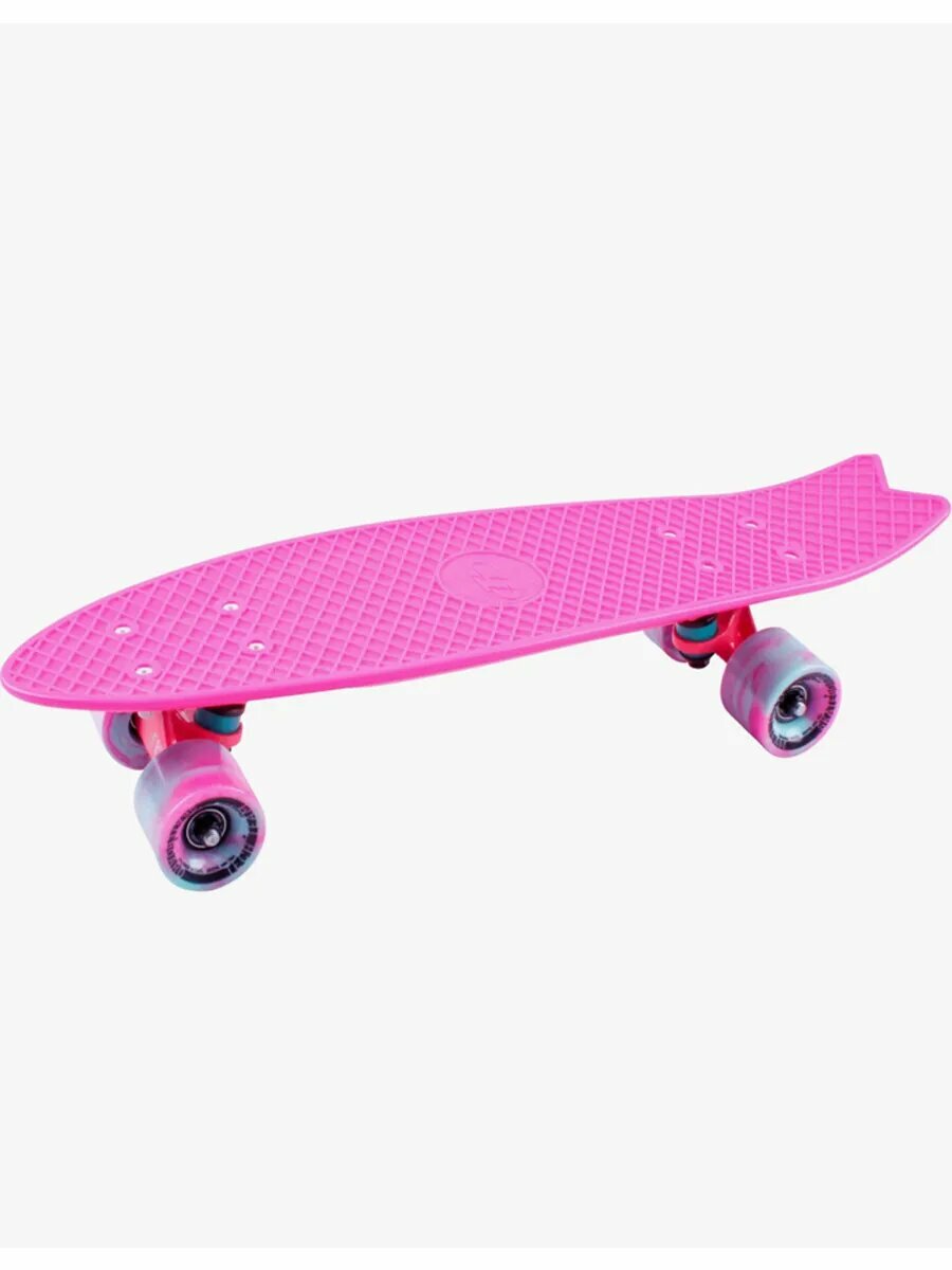 Скейтборд пластиковый Fishboard 23 pink