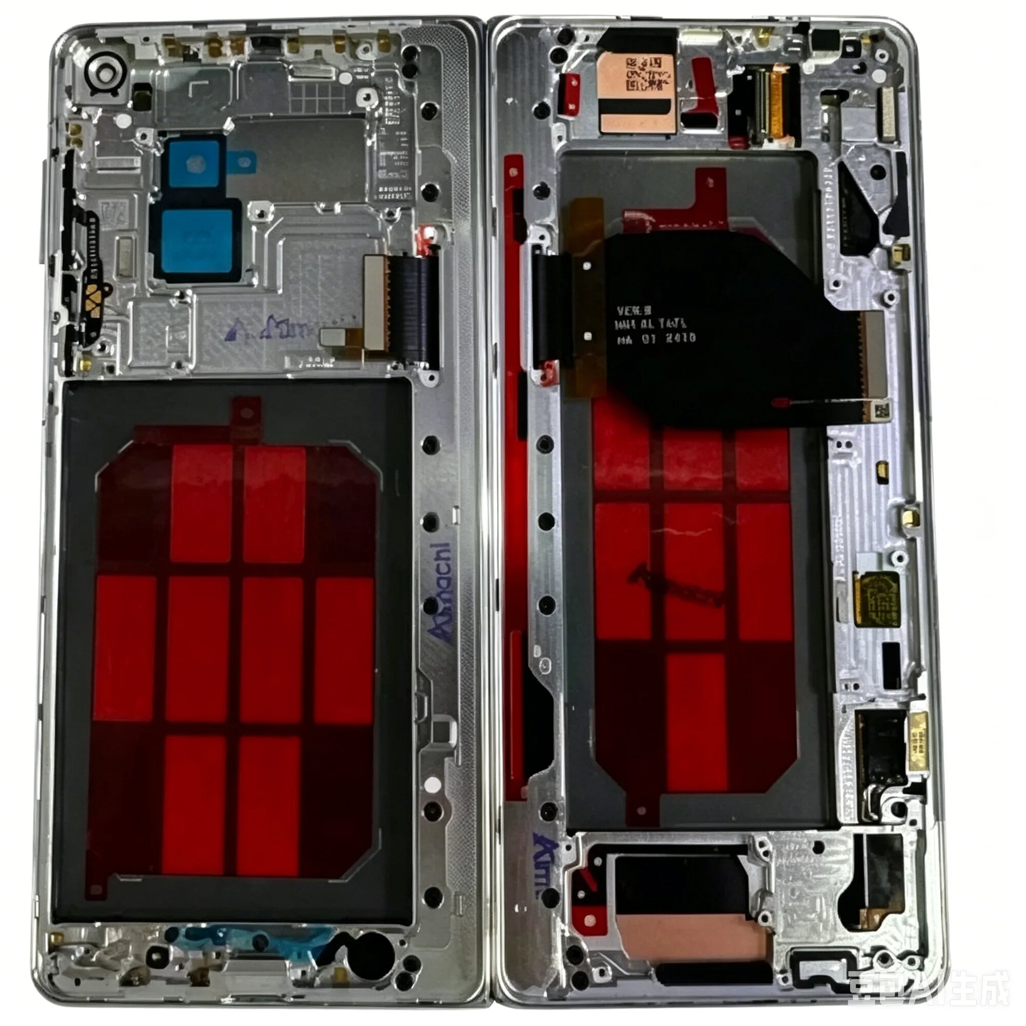 Для Huawei Mate X3 ALT-AL00, ALT-L29: Складной основной ЖК-дисплей для Mate X5 green with frame
