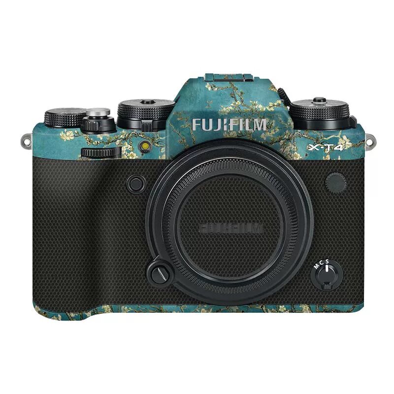 Fuji XT4 Ван Гог вишневый цвет полное покрытие наклейка для тела камеры