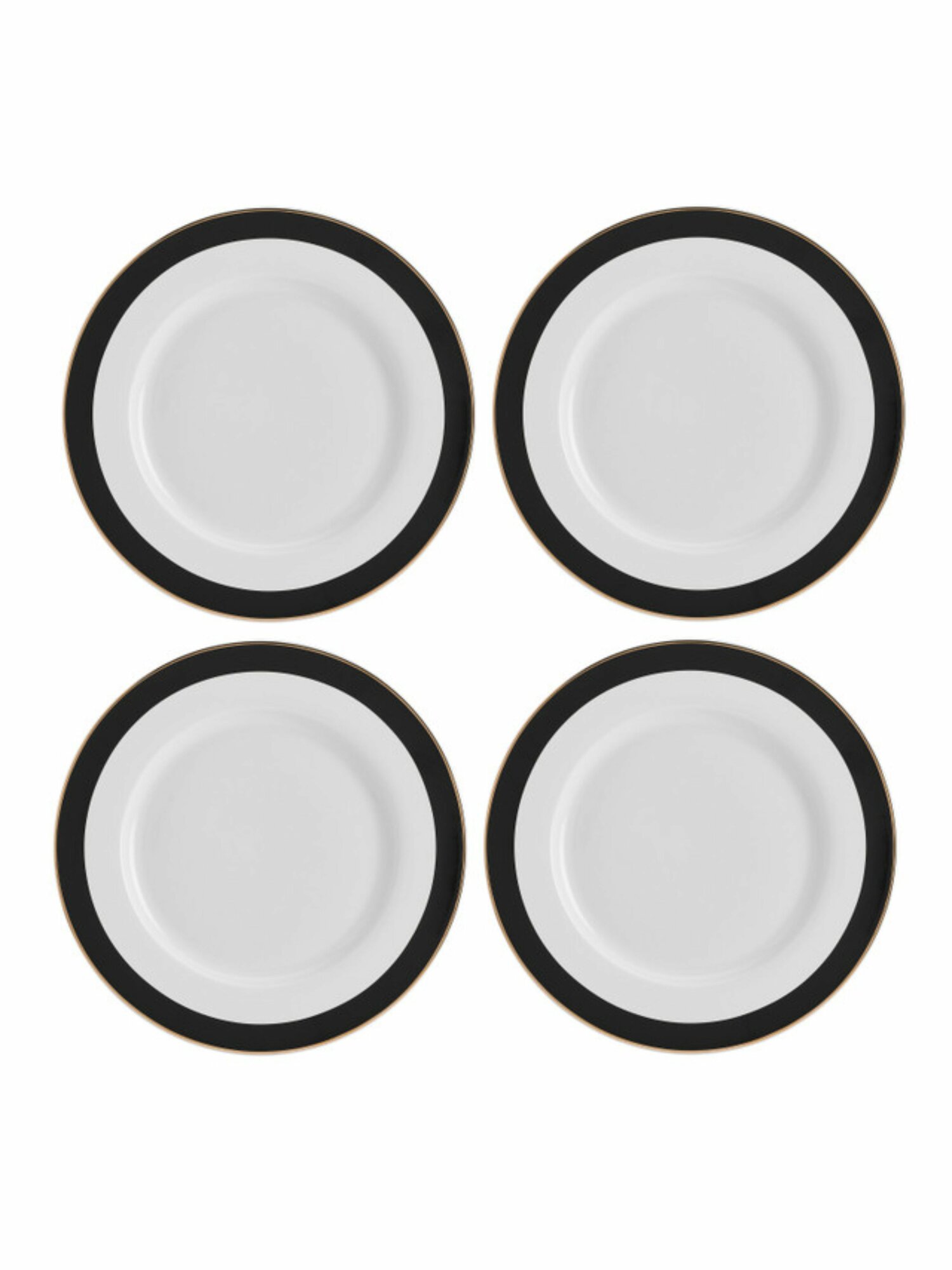 Тарелки Kitchen Craft Mikasa Luxe, обеденные, фарфор, 27,5см, 4шт