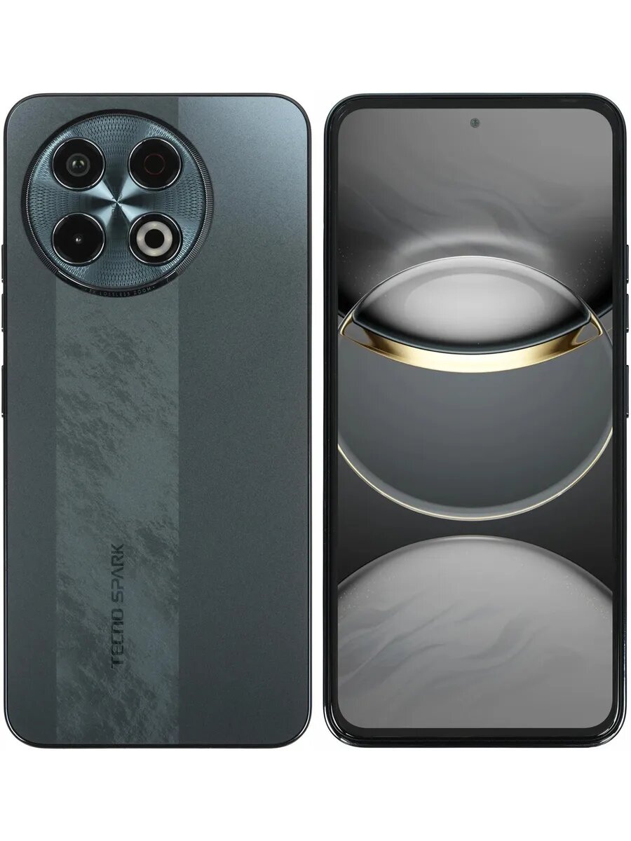 Смартфон Tecno Spark 30 Pro 8 ГБ/128 ГБ Черный Ростест, NFC, экран 6.78" AMOLED, камера 108 Мп — фото 1