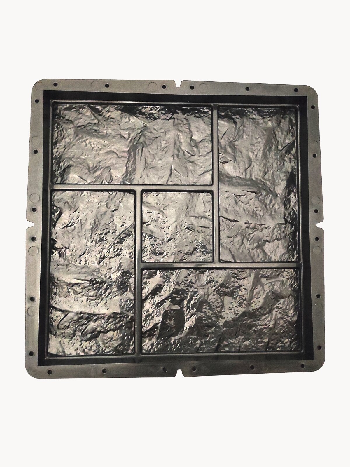 Форма для плитки Камелот НН "Калифорния камень", пластик, 300х300х30 мм, 10 шт